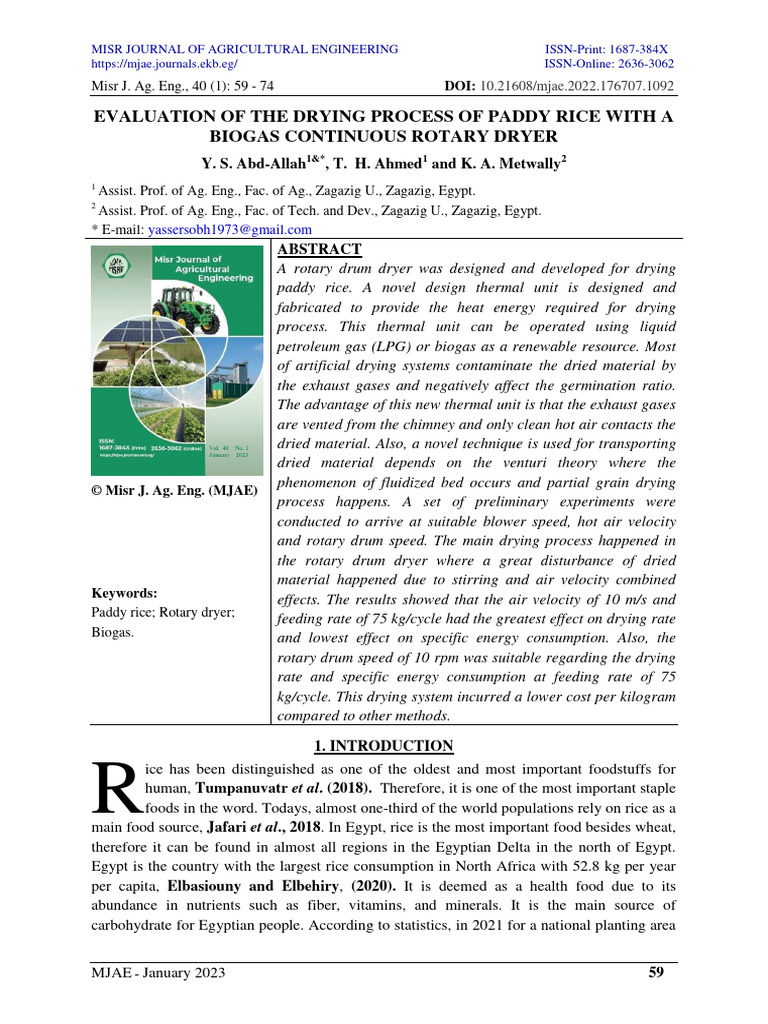 MJAE - Volume 40 - Issue 1 - Pages 59-74 | PDF