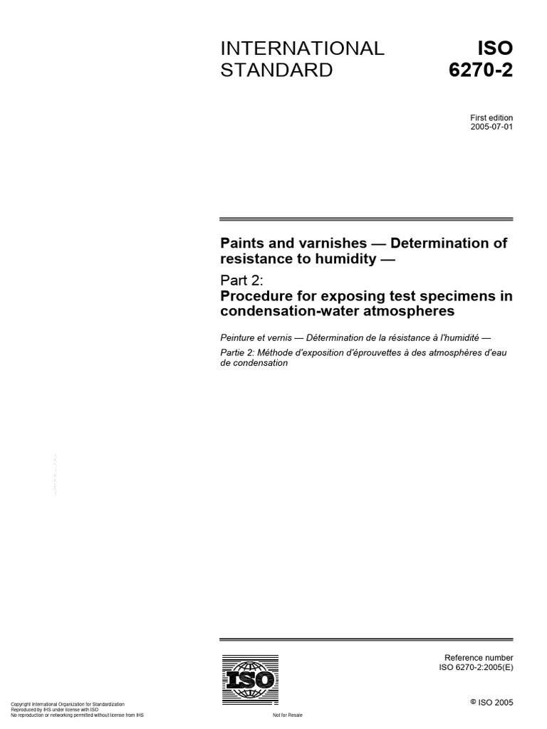 Iso 6270-2 | PDF | Technology & Engineering
