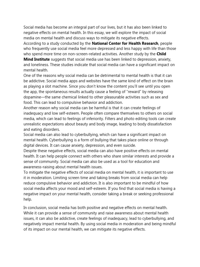 Social Media Has Become An Integral Part of Our Lives | PDF | Social ...