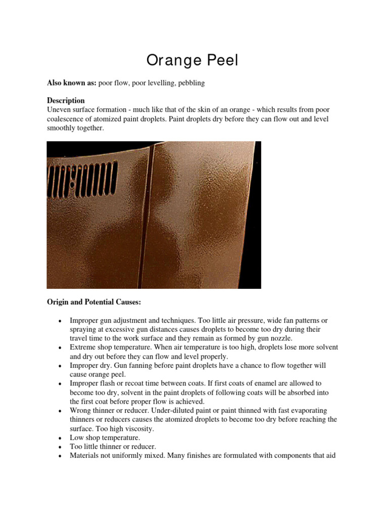 Orange Peel | PDF | Paint | Industrial Processes