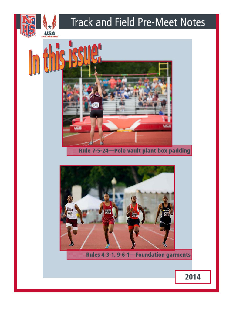 Track and Field Pre-Meet Notes | PDF | Business | Computers