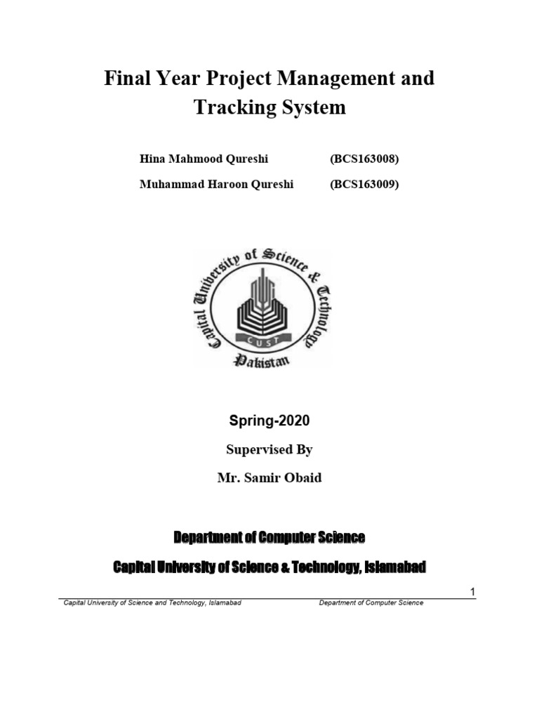 Final Year Project Management System | PDF | Databases | Conceptual Model
