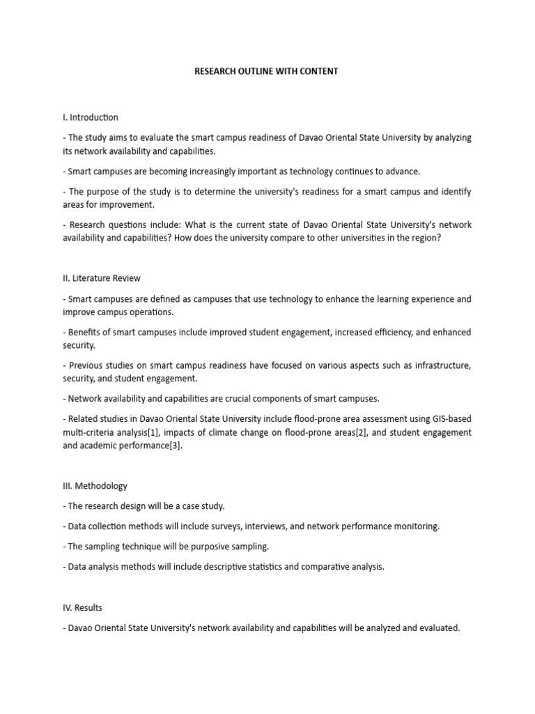 Research Outline With Content | PDF | Methodology | Cognition