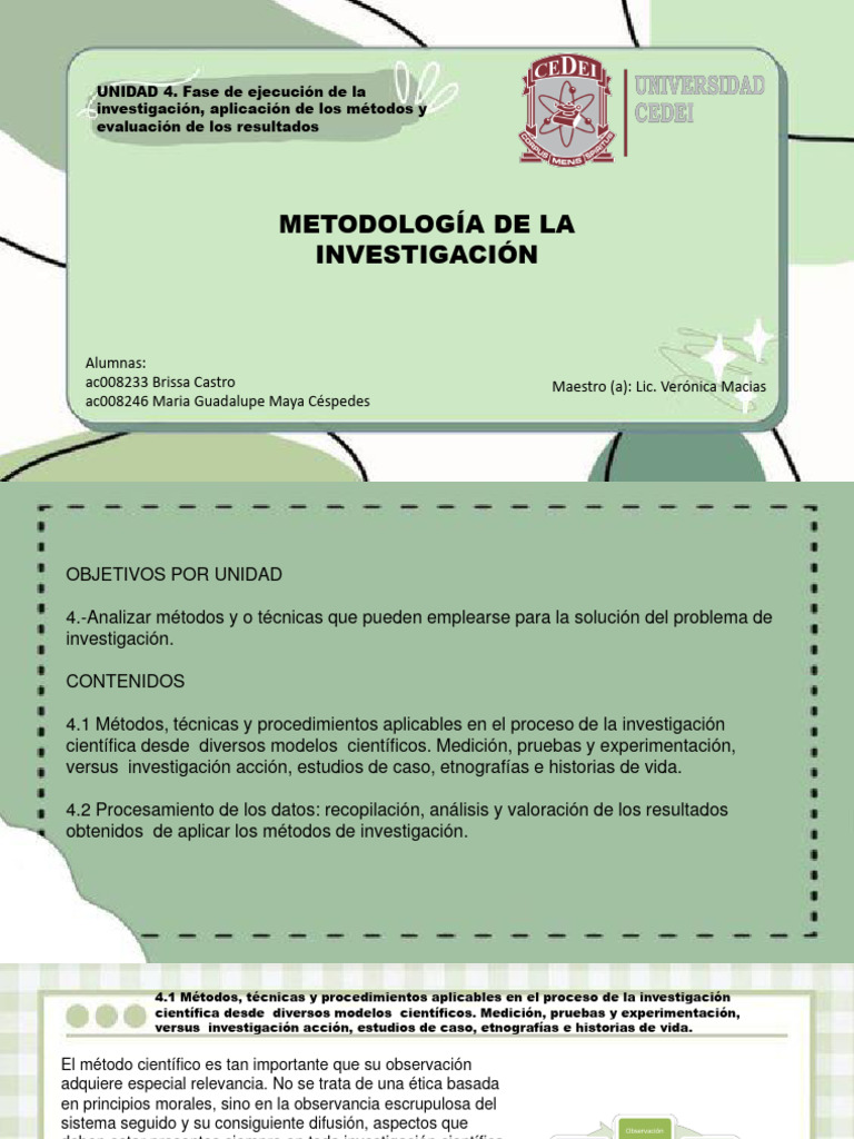 Unidad-4 MI | PDF | Caso de estudio | Etnografía