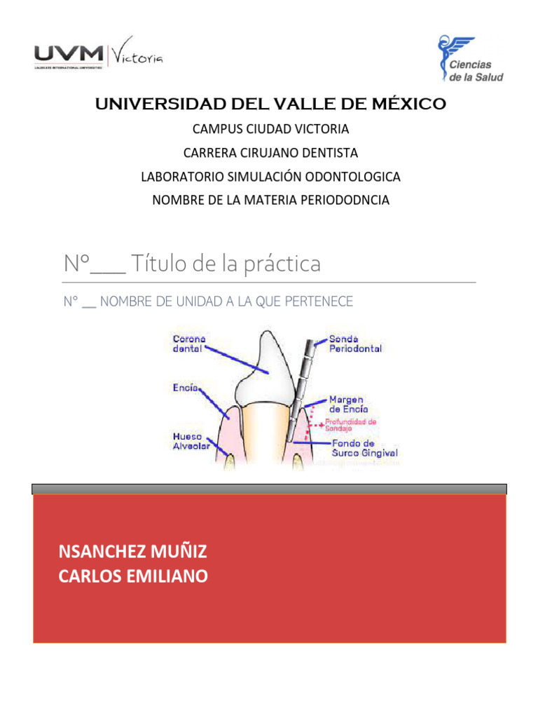Pract.6 Curetas Gracey | PDF | Laboratorios | Odontología