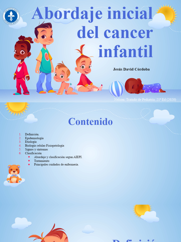 Abordaje Inicial Del Cancer Infantil | PDF | Cáncer | Oncogen