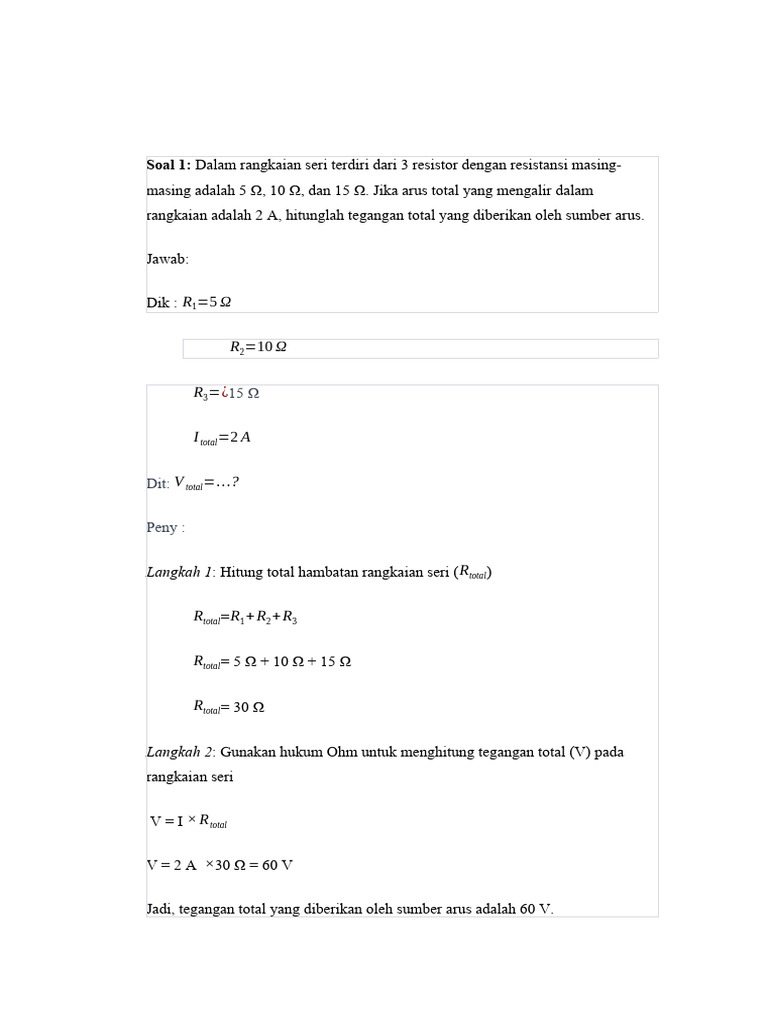 Soal 1 | PDF