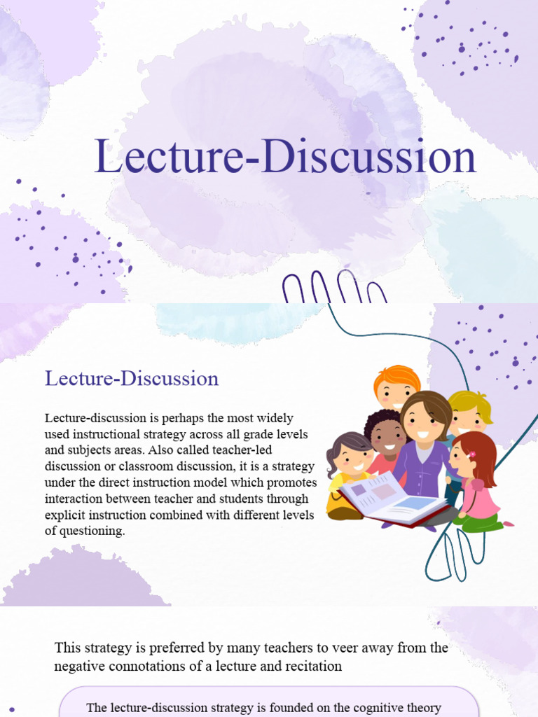 Lecture Discussion Social Studies | PDF | Reading Comprehension | Psychology
