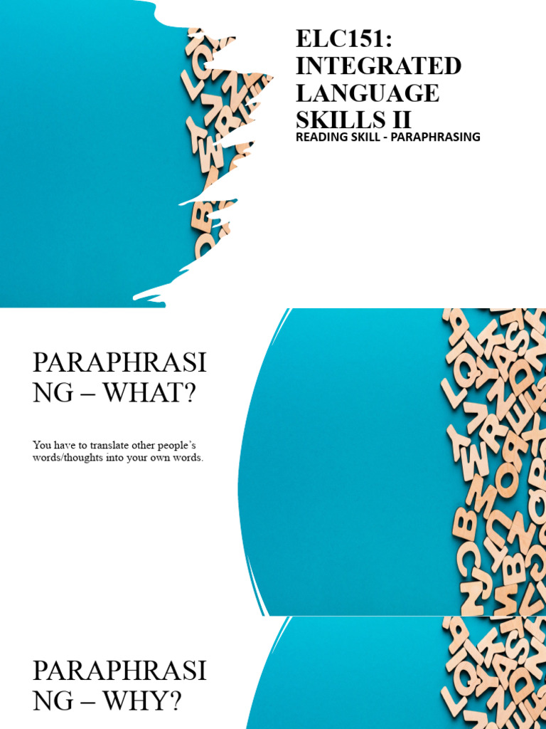 Paraphrase | PDF