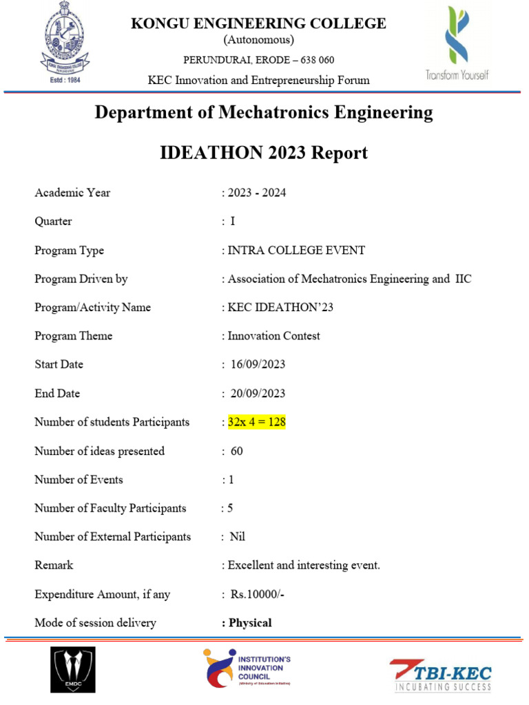 Mts - Ideathon 2023 Report - PDF Finial-1 | PDF | Social Media ...