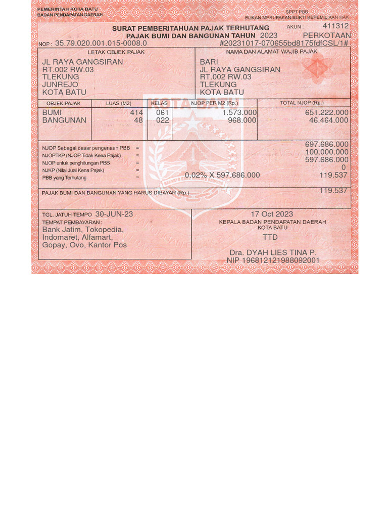 PBB 2023 Gangsiran | PDF