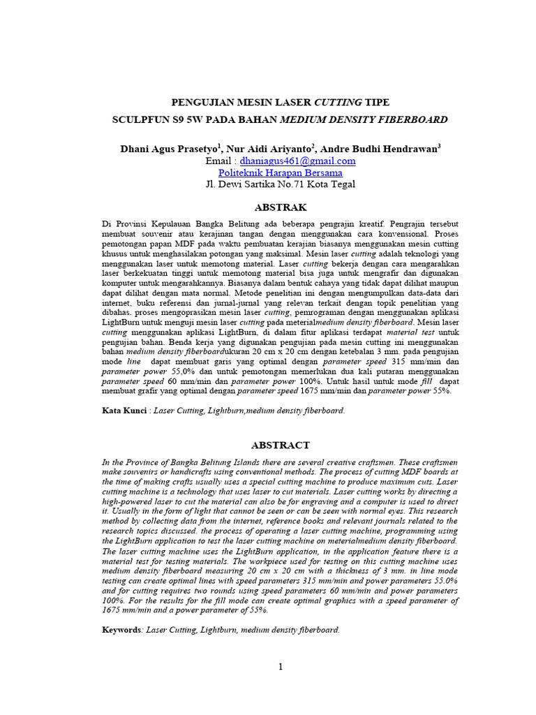 Jurnal Dhani Agus Prasetyo | PDF