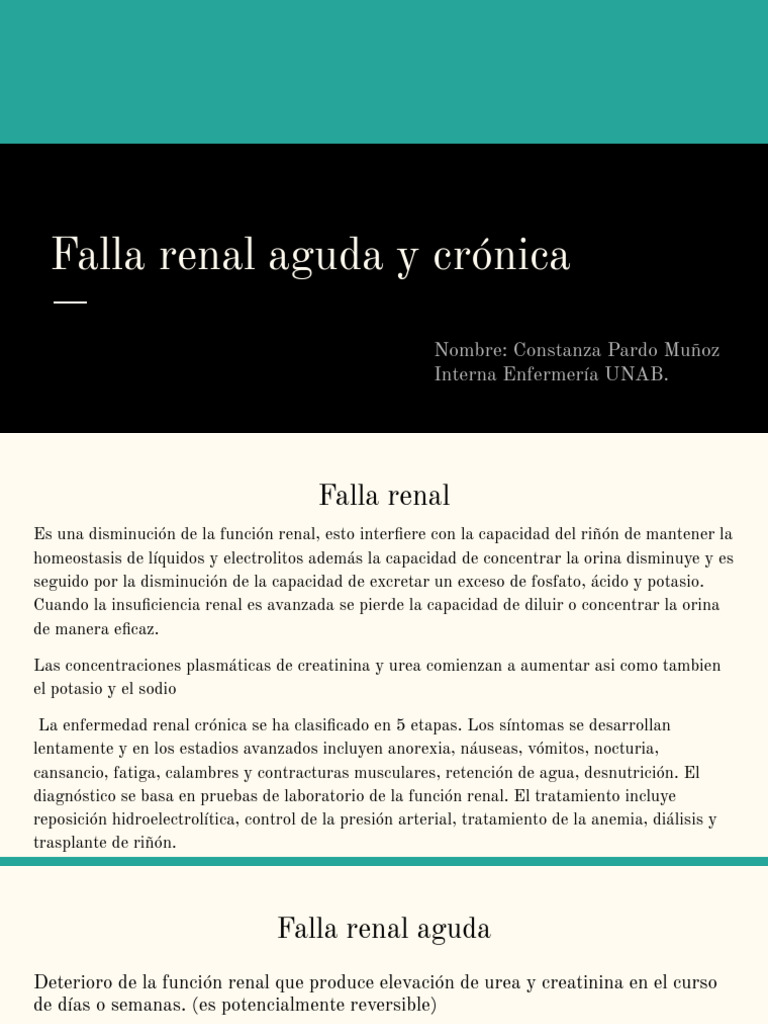 Falla Renal | PDF | Salud y bienestar | Ciencia y matemáticas
