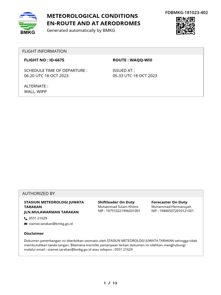 Flight Document of ID6675 | PDF | Aviation | Statistical Data Sets