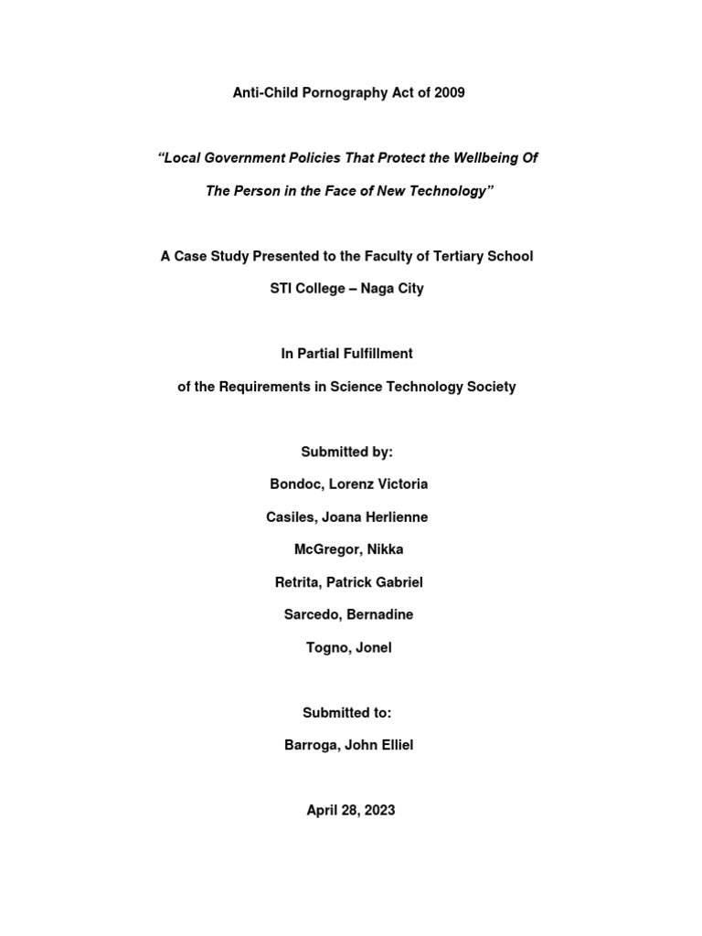 Case Study Title and Toc | PDF