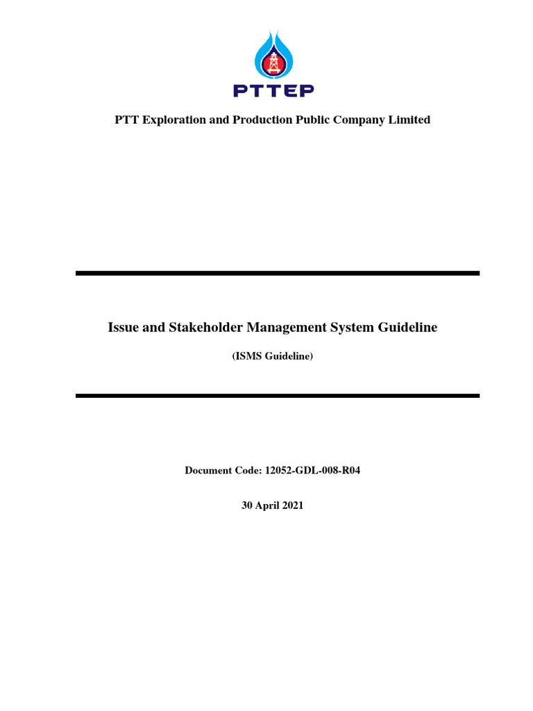 ISMS Guideline for PTTEP | PDF | Risk Management | Risk