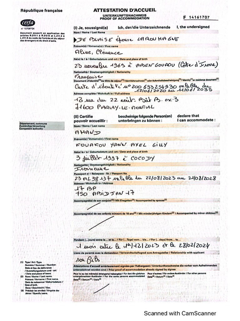 Dossier Visa France | PDF