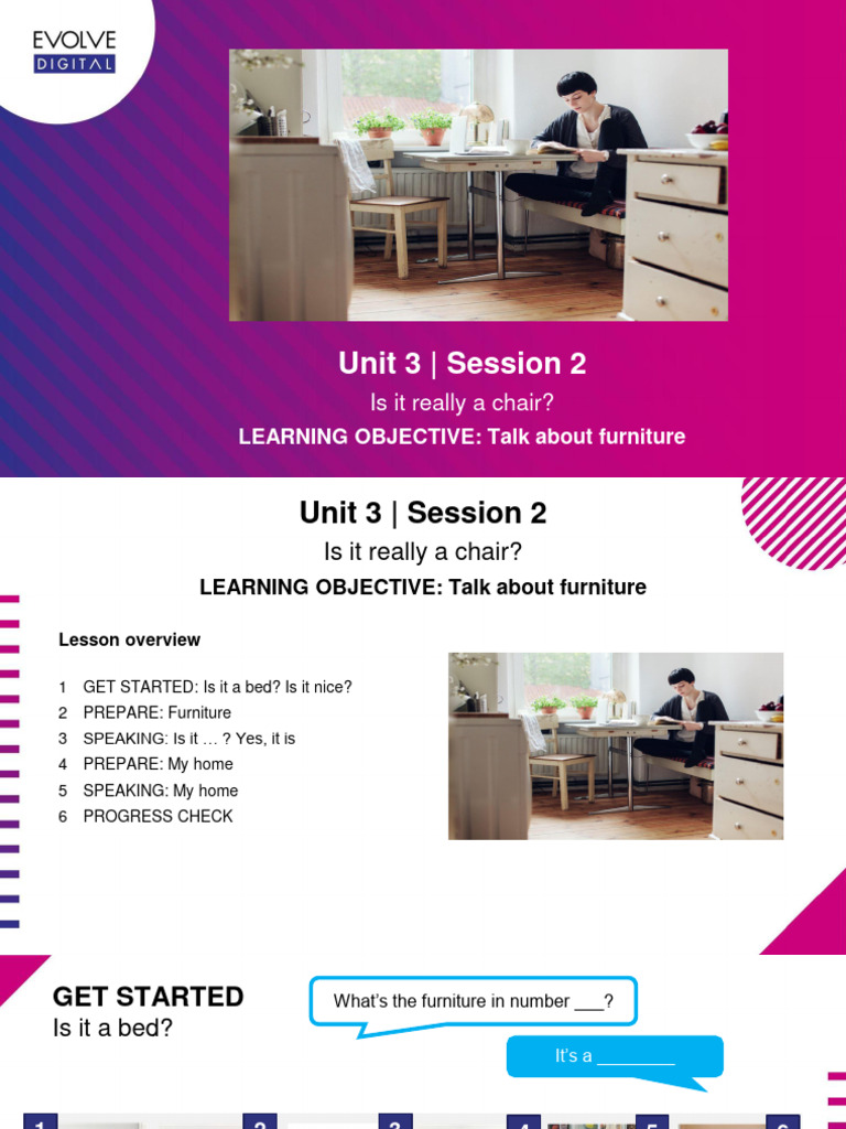 Unit 3 - Session 2: Is It Really A Chair? | PDF | Bedroom | Furniture
