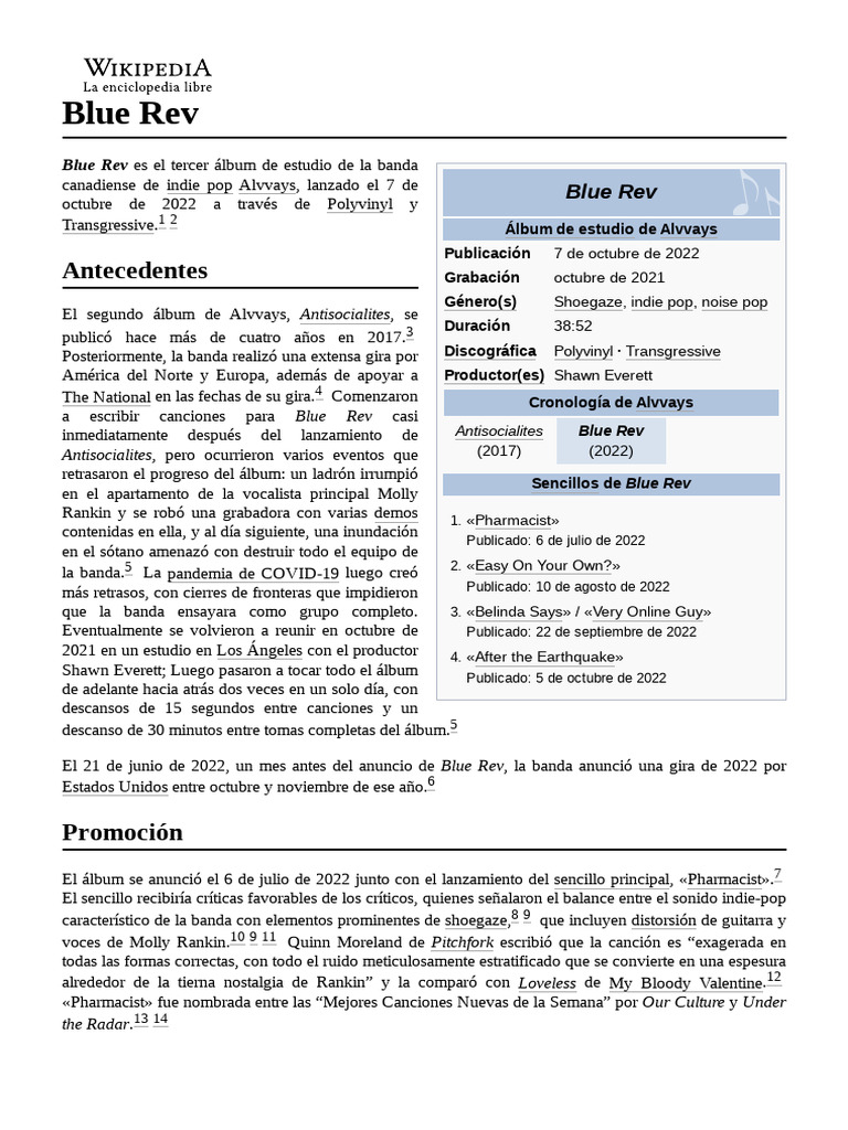 Blue Rev | PDF | Industria de la música | Música grabada