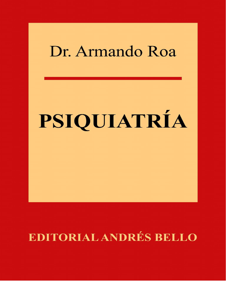 Portadas Psiquiatria Roa | PDF