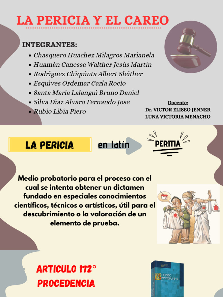 La Pericia y El Careo | PDF | Testigo experto | Ciencia forense