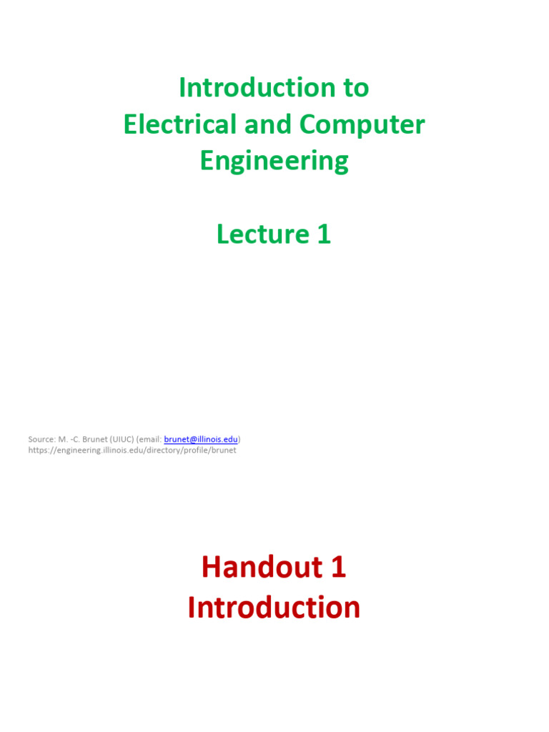 Electrical Computer Engineering | PDF