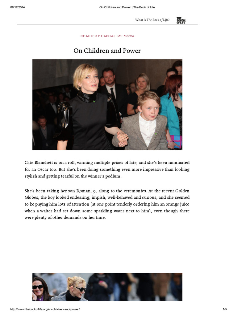On Children and Power - The Book of Life | PDF | Social Science | Self ...