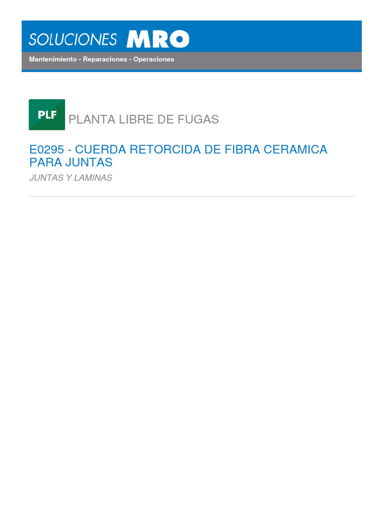 MRO Ficha | PDF