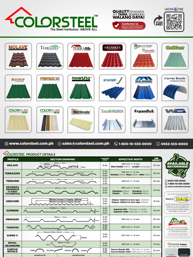 Colorsteel Brochure | PDF