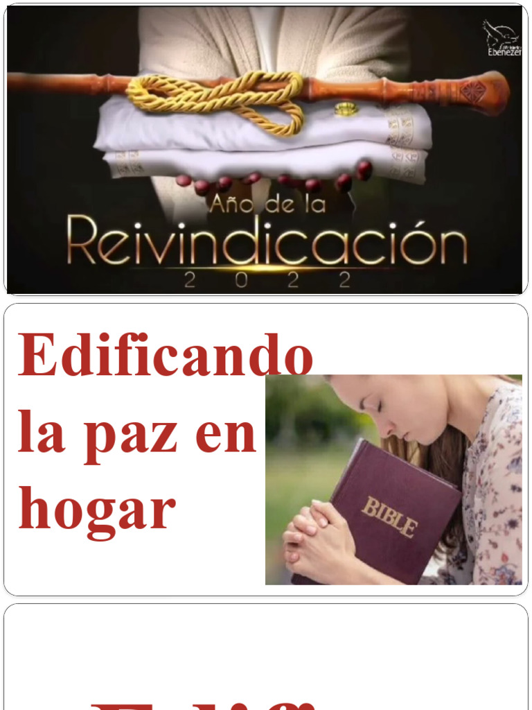 Edificando La Paz en El Hogar | PDF