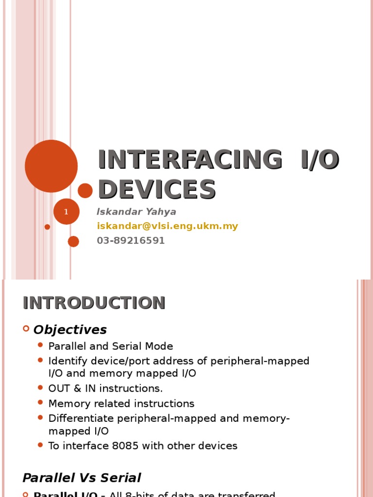 5-Interfacing IO Devices - Student Version | PDF | Input/Output | Electronic Design
