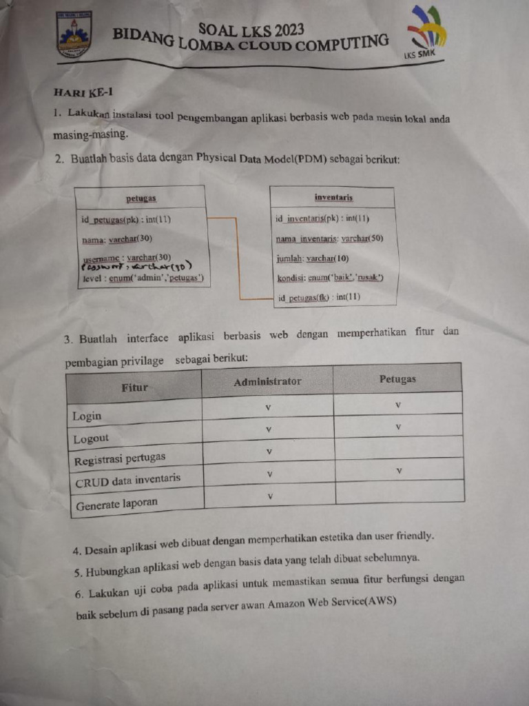 Soal LKS Cloud Computing NTB 2023 | PDF