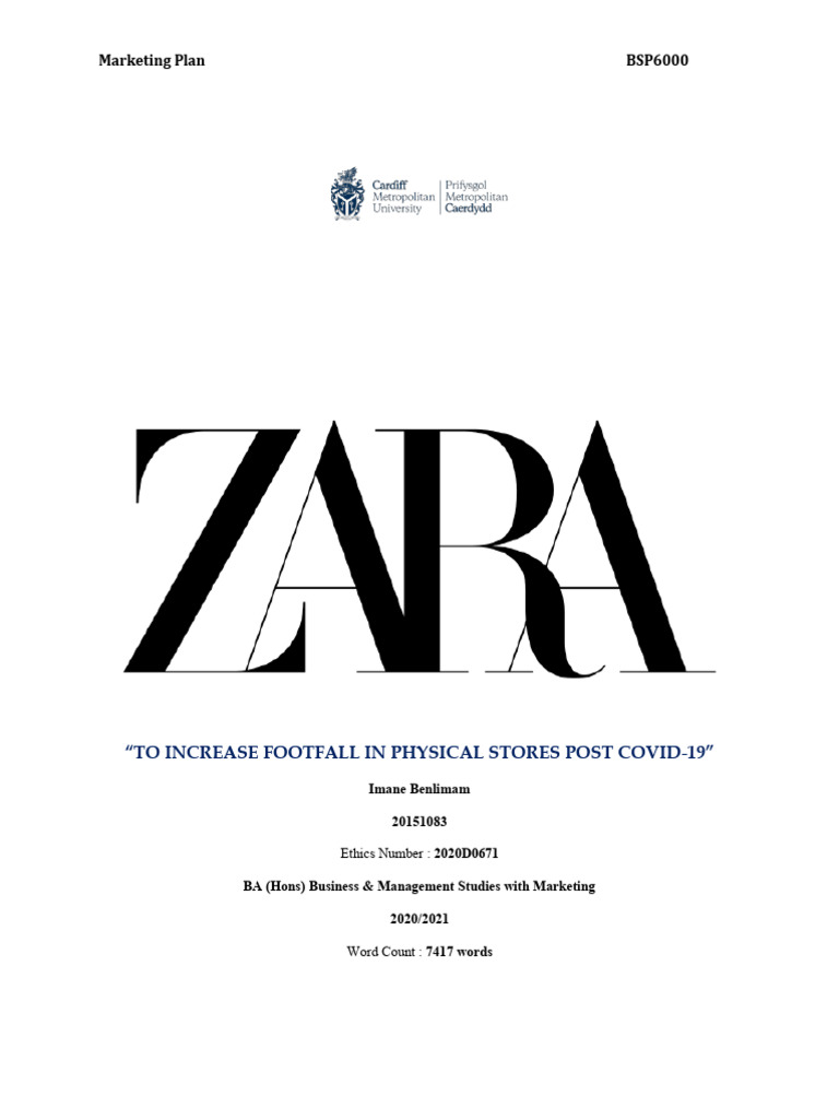 Marketing Plan - Zara | PDF | Marketing | Brand
