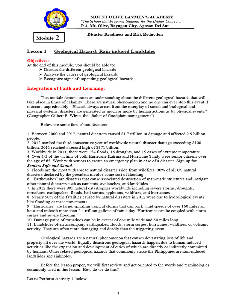 Disaster Awareness Week 101 | PDF