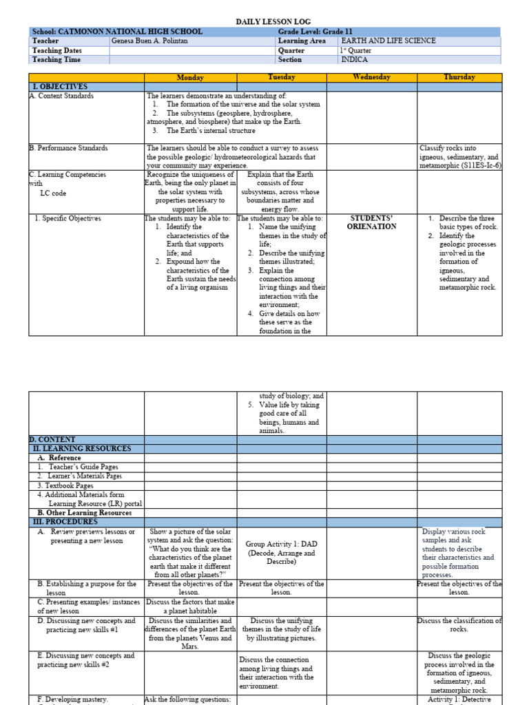 Dll-Els W2 | PDF | Earth Sciences | Rock (Geology) Dll-Els W2 | PDF | Earth Sciences | Rock (Geology)