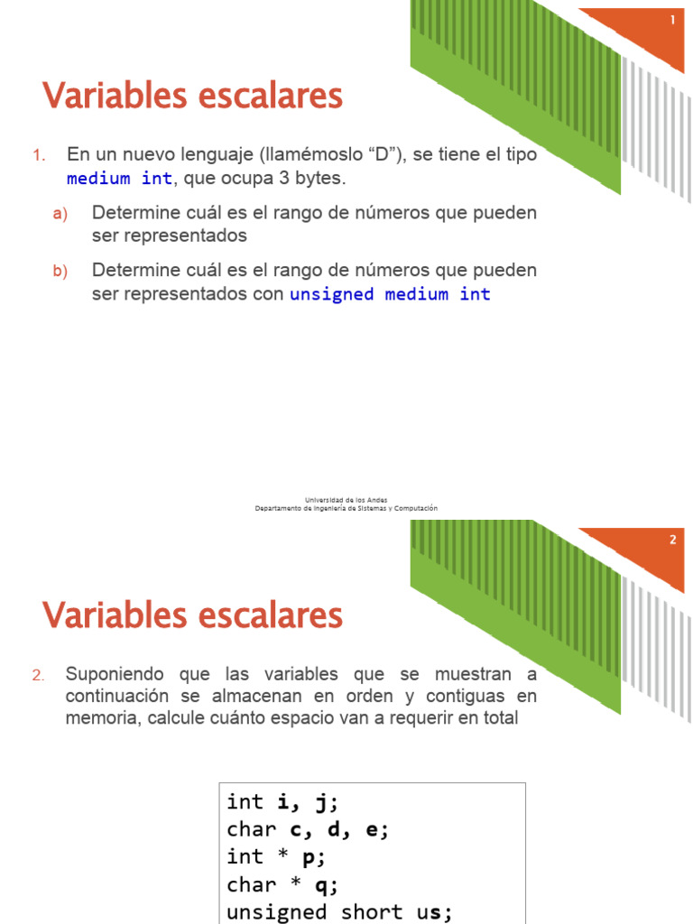 04 A Variables de Tipos de Datos Escalares (Ejercicios) | PDF | Variable (informática ...