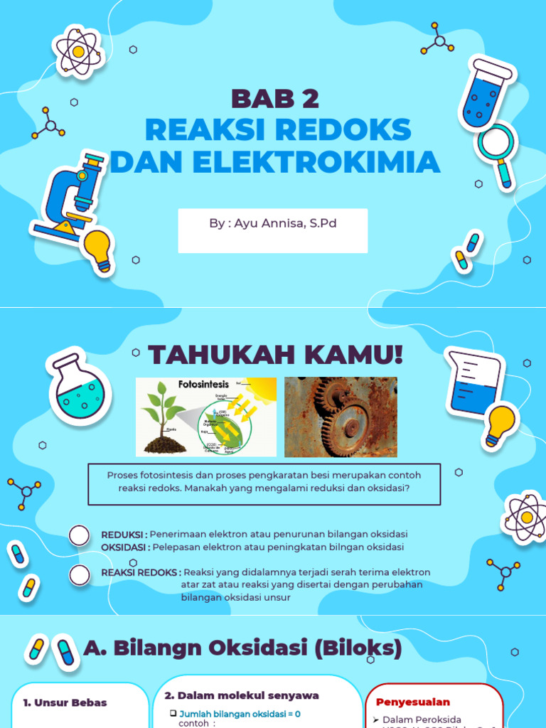 3. BAB 2_REAKSI REDOKS DAN ELEKTROKIMIA | PDF
