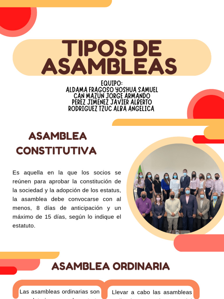 Tipos de Asambleas | PDF