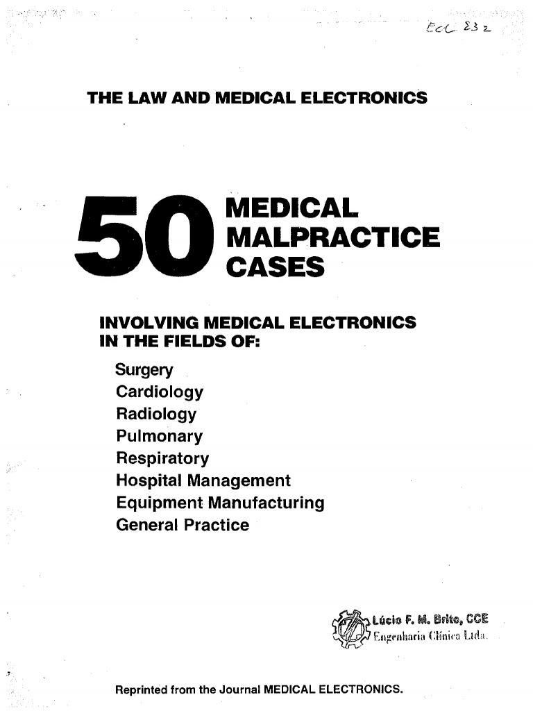 50 Medical Malpractice Cases | PDF | Negligence | Medicine