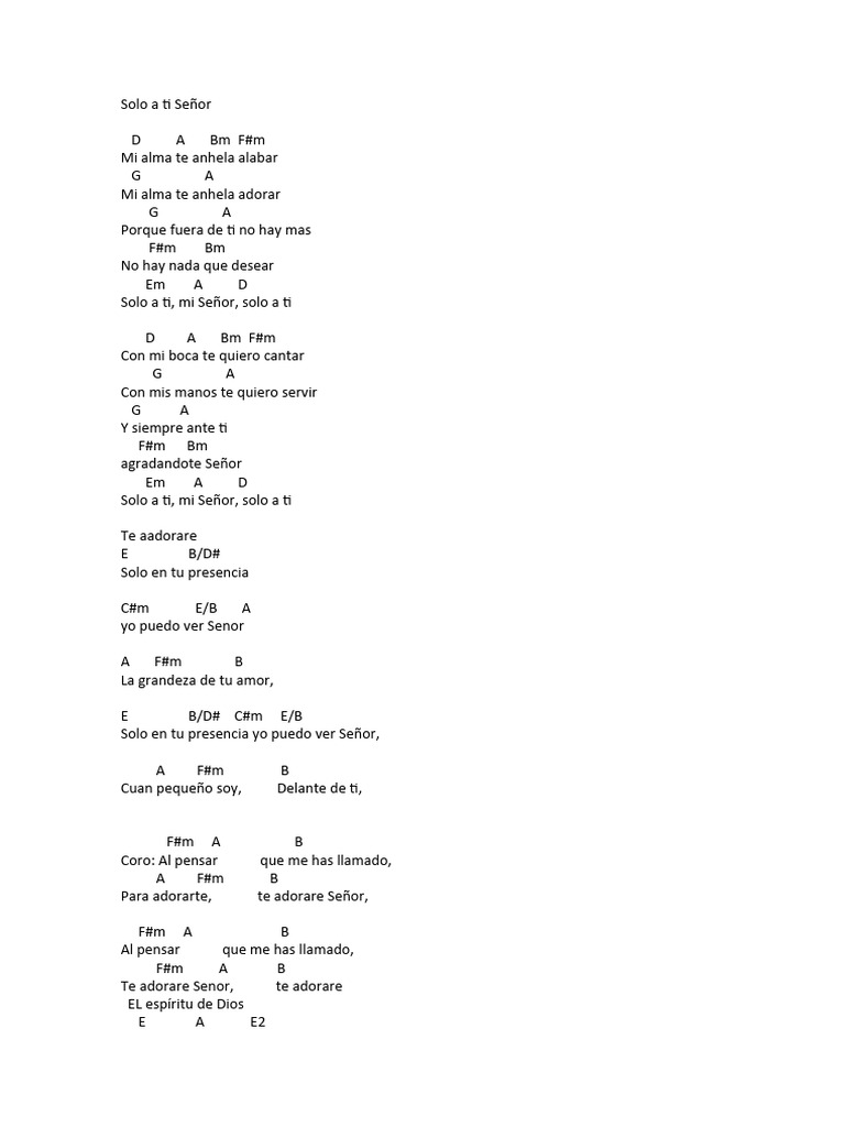 Acordes adoracion | PDF | Creencia religiosa y doctrina