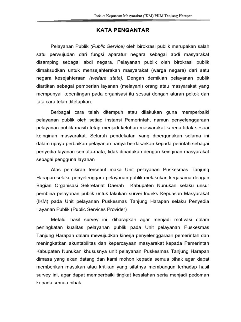 Ikm PKM TJ Harapan, Atulai | PDF