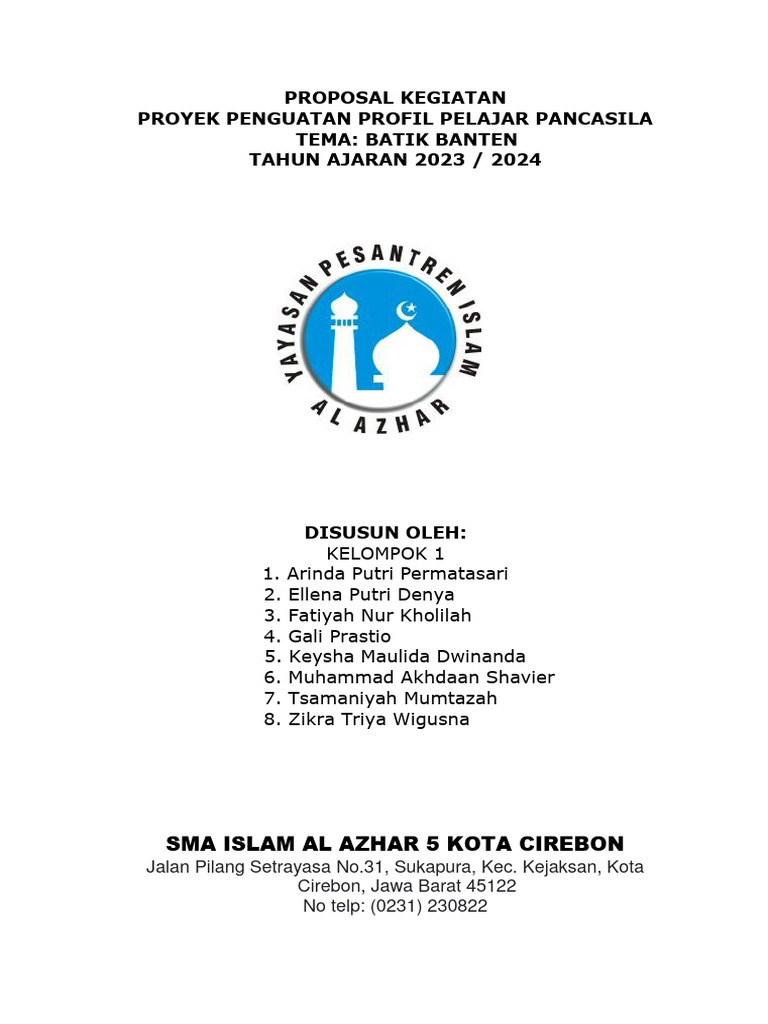 PROPOSAL - KEGIATAN - P5 Smalzha | PDF | Ilmu Sosial | Seni