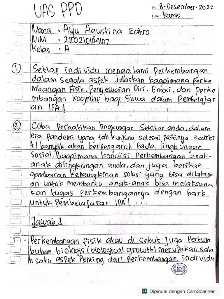UAS PPD - Kelas A | PDF