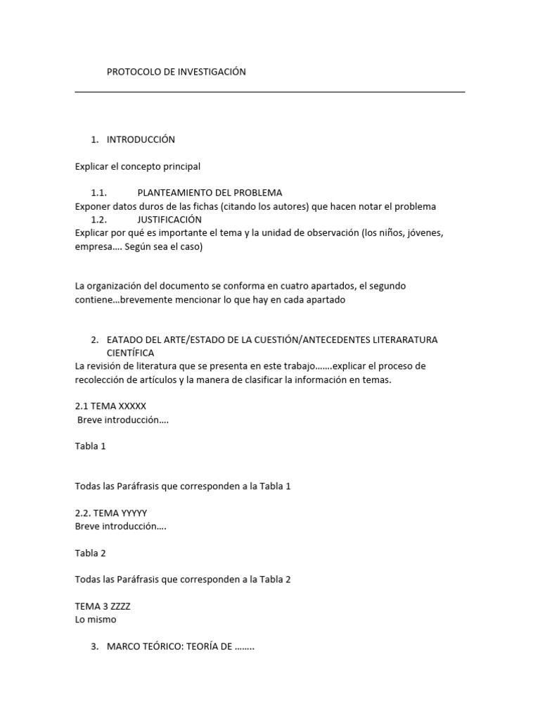 Ejemplo de La Elaboración de Un Protocolo | PDF