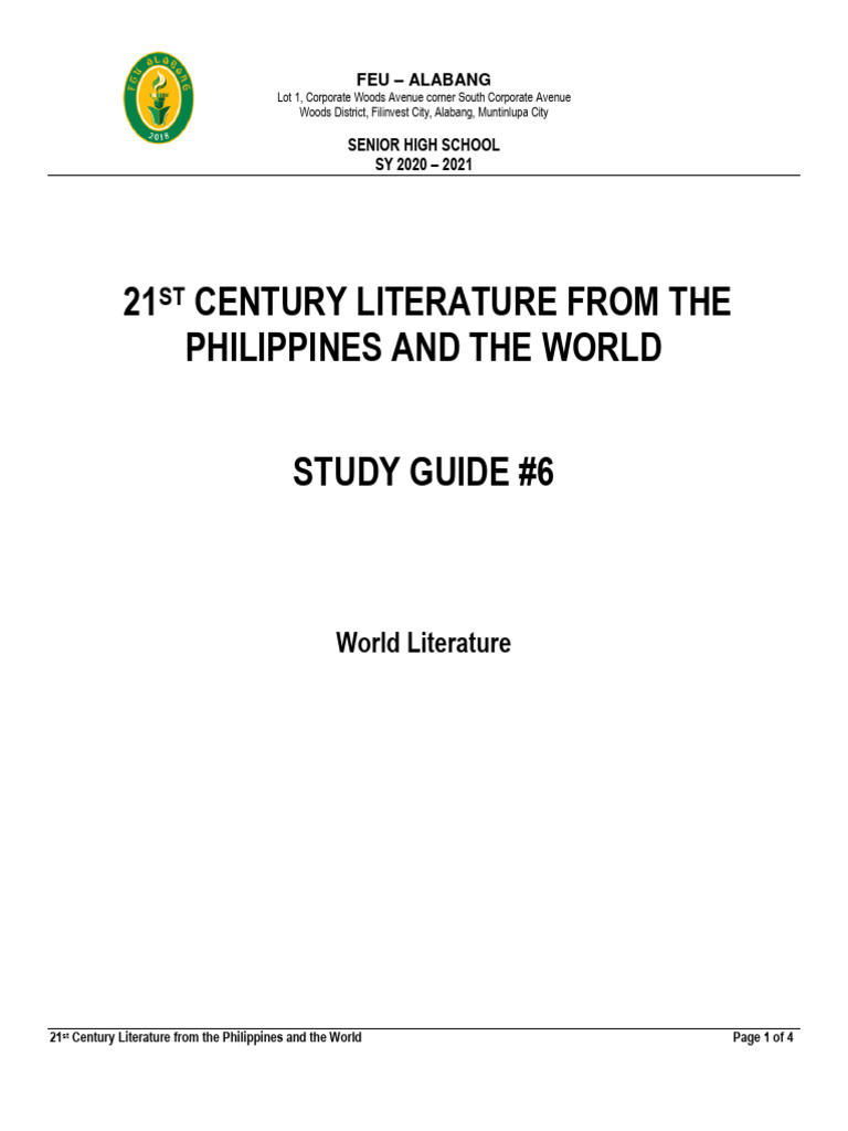 (M2-GUIDE) Study Guide For Module 2 | PDF | Modernism | Postmodernism