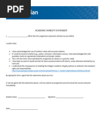 Unisa declaration form | PDF