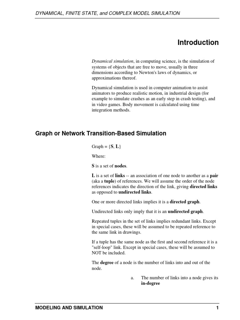 W3 Lesson 2 - Dynamic, Finite State, and Complex Model - Module PDF | PDF | Agent Based Model ...