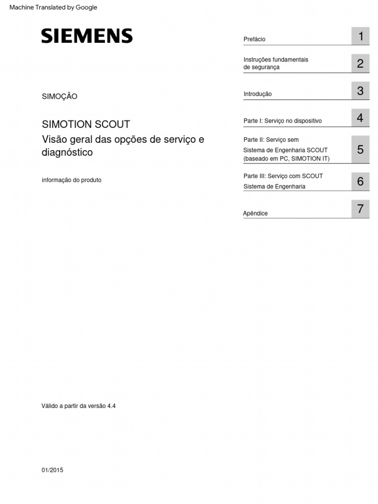 SIMOTION Service and Diagnostics en-US (PT) | PDF