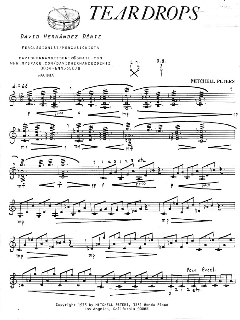 Teardrops - Mitchell Peters | PDF