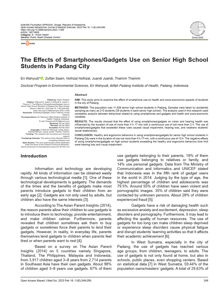 The Effects of Smartphones | PDF | Coefficient Of Determination